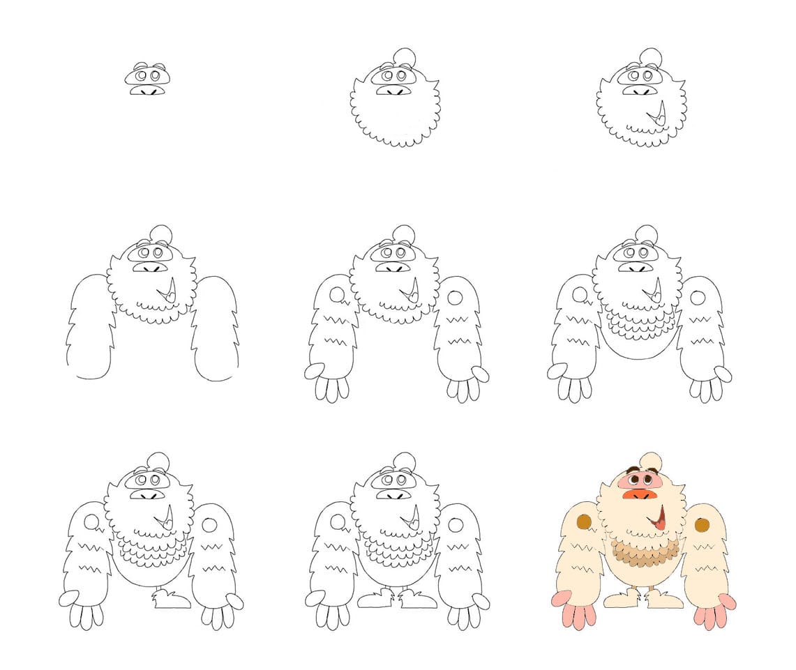 Mr. Yeti Drawing Ideas - Drawing Photos